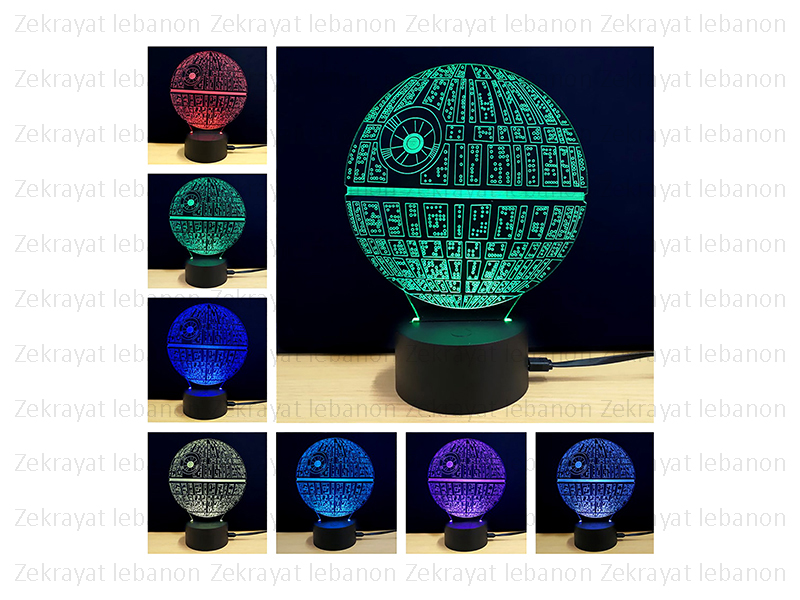 Led Base RGB 7 Colors (Black)